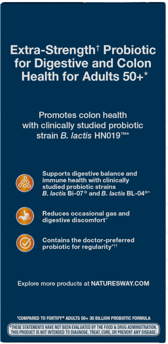 Fortify® 50+ Extra-Strength† Probiotic | Nature's Way®