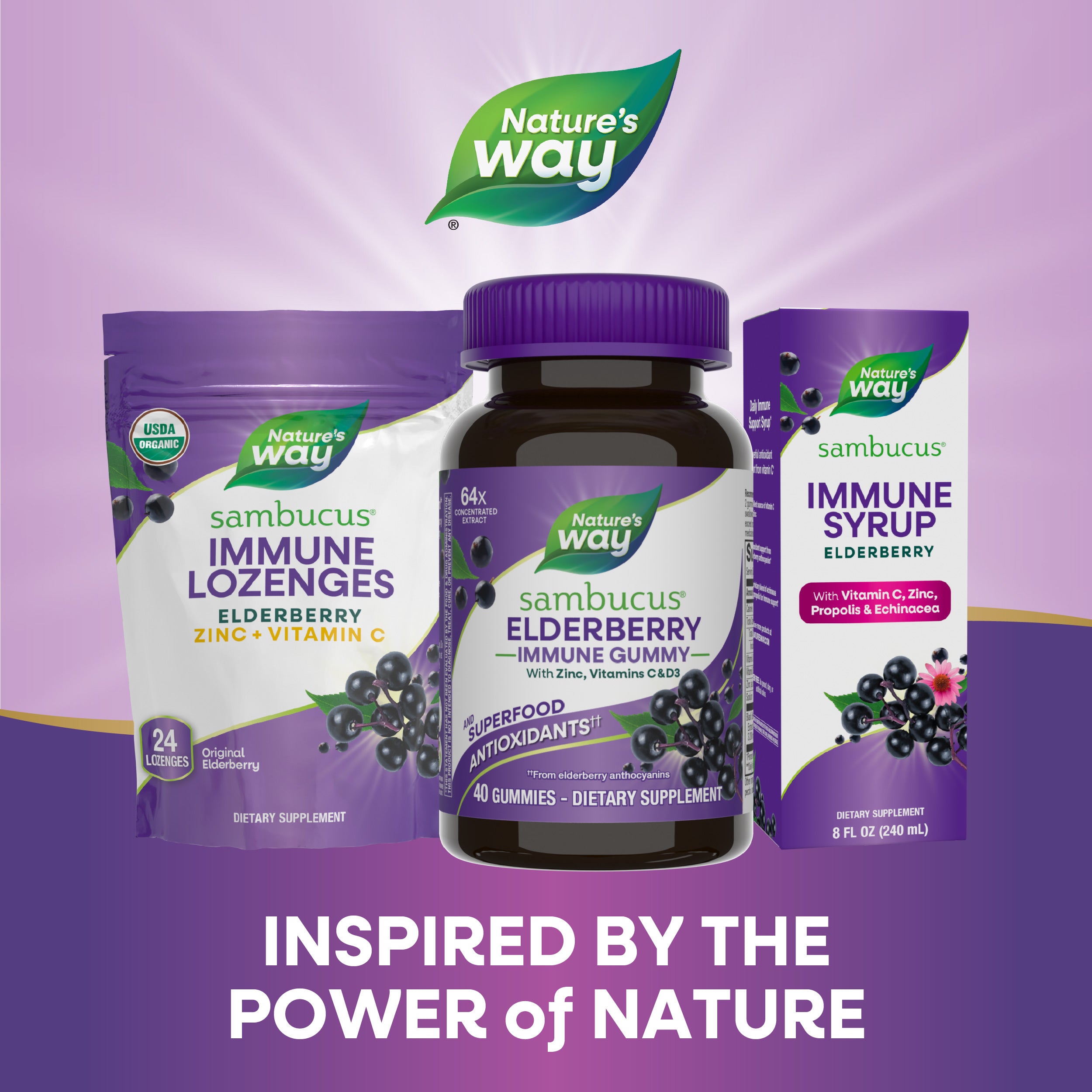 Sambucus Elderberry Immune Gummy | Nature's Way®